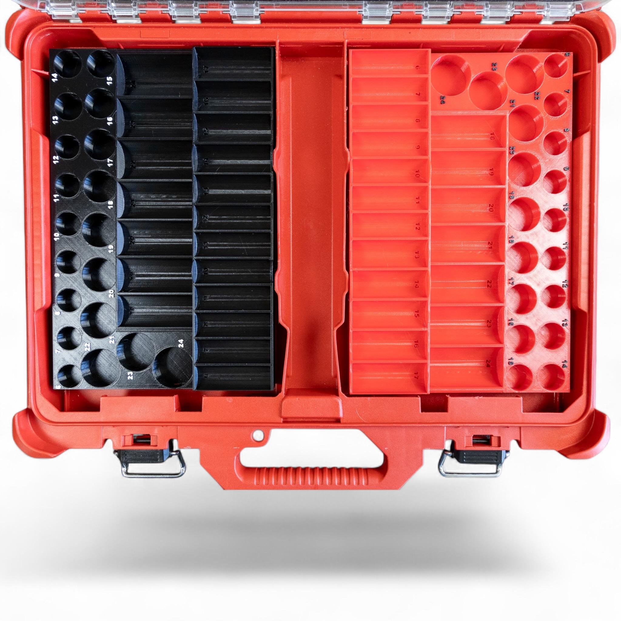 Milwaukee Packout Shockwave Impact Socket Organizer 3D Printed 3/8 ...
