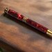 Faith, Hope, and Love Pen With Crushed Red Velvet and Antique Brass Pen ...