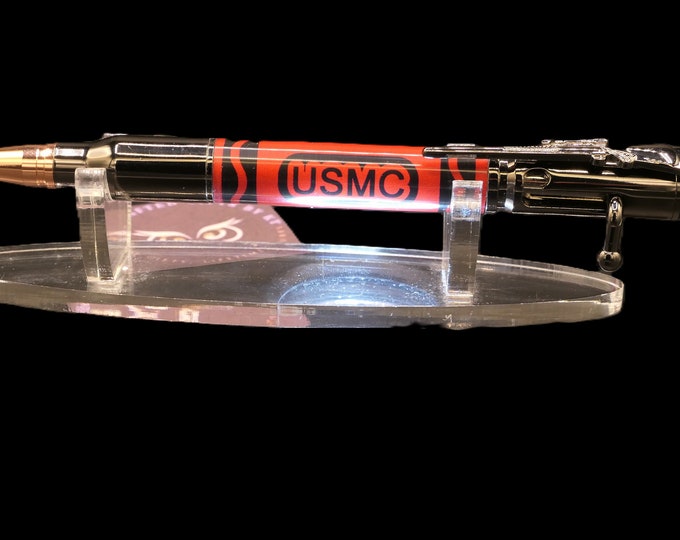 Gunmetal Bolt Action USMC Pen Crayon Pattern - Etsy