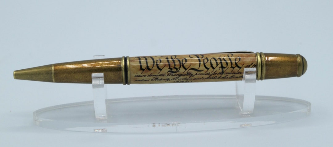 We the People Label Cast Pen With Antique Brass Component - Etsy