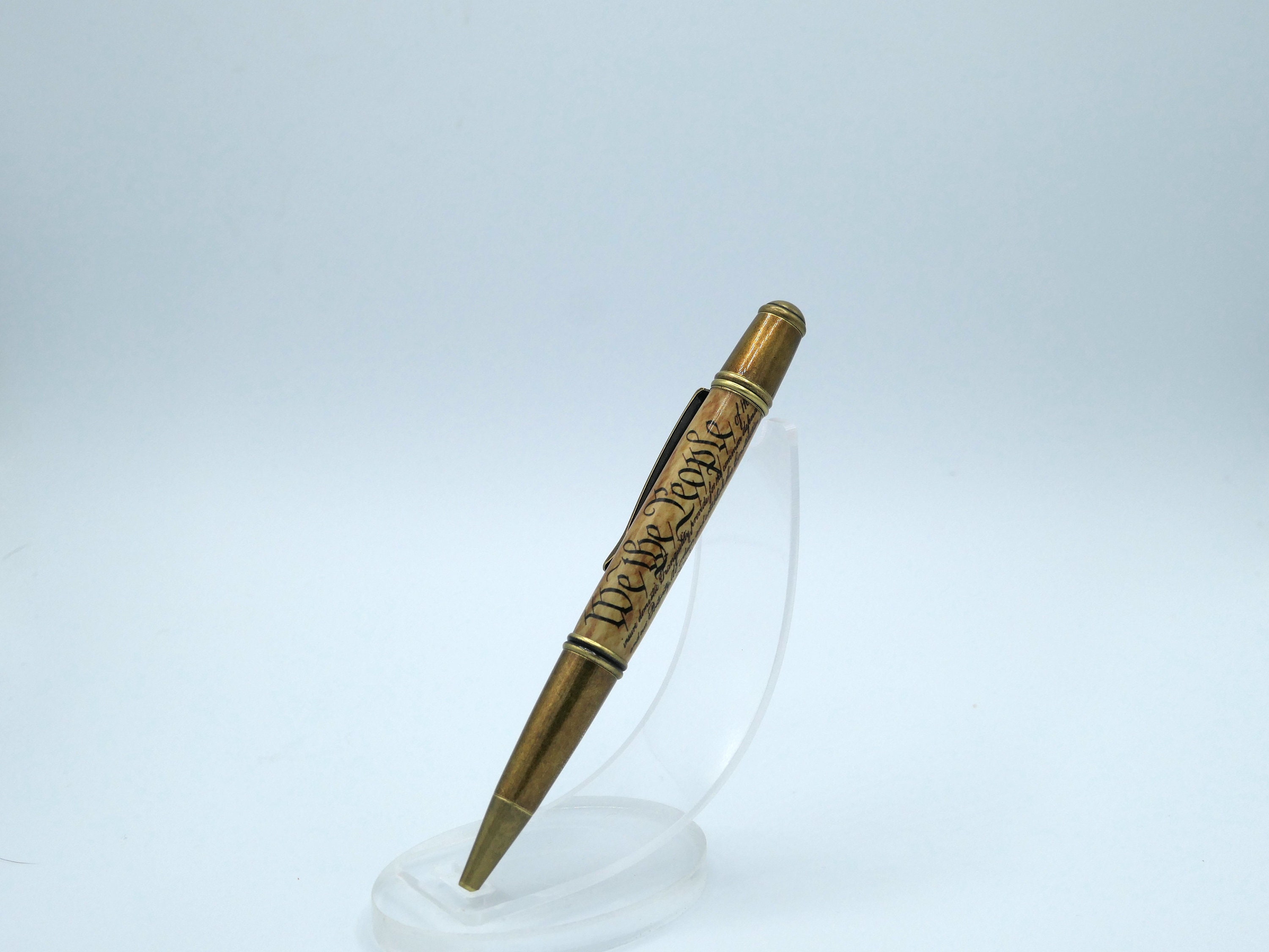 We the People Label Cast Pen With Antique Brass Component - Etsy