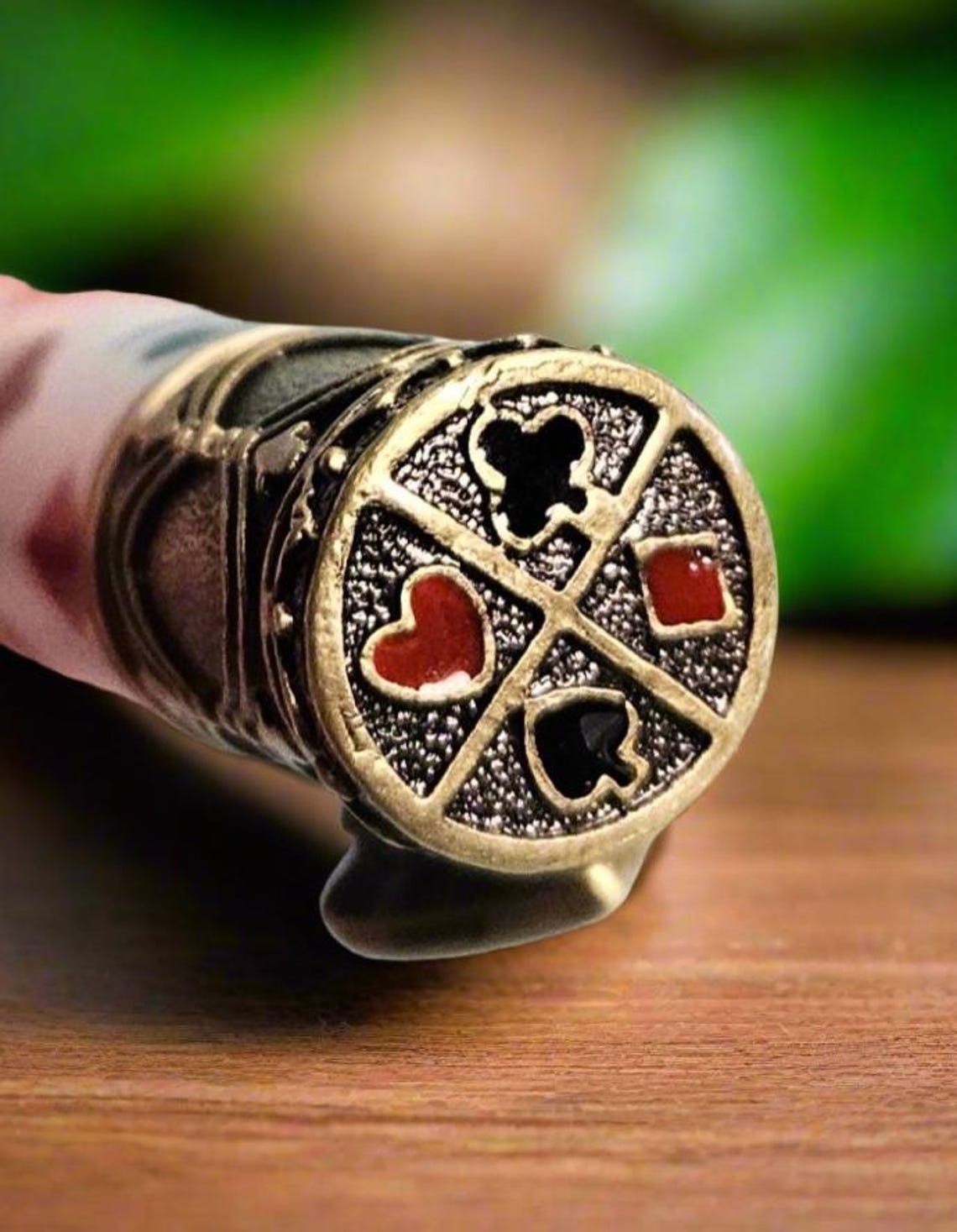 Wild Card - Four Suit Pen With an Antique Brass Ace Pen Kit - Etsy