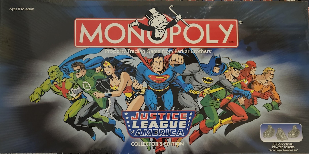 Monopoly Justice League of America Collector’s Edition Board Game | DC ...