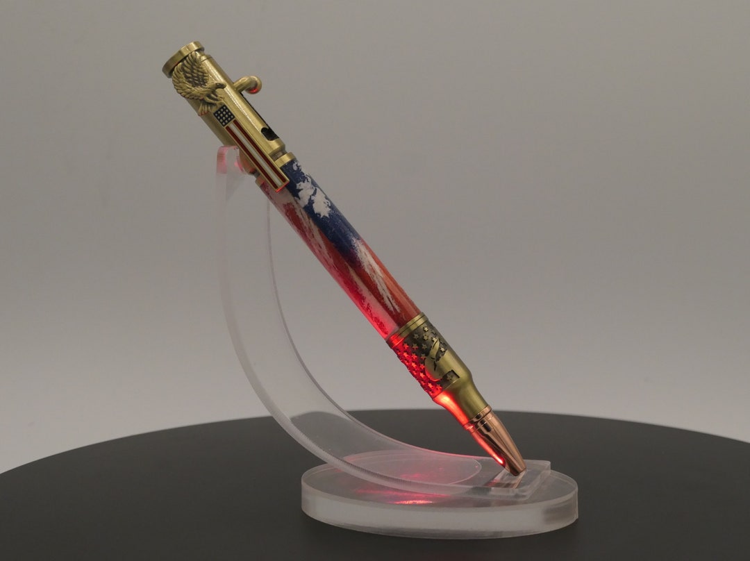 Abstract American Flag Bolt Action With Antique Brass Components - Etsy