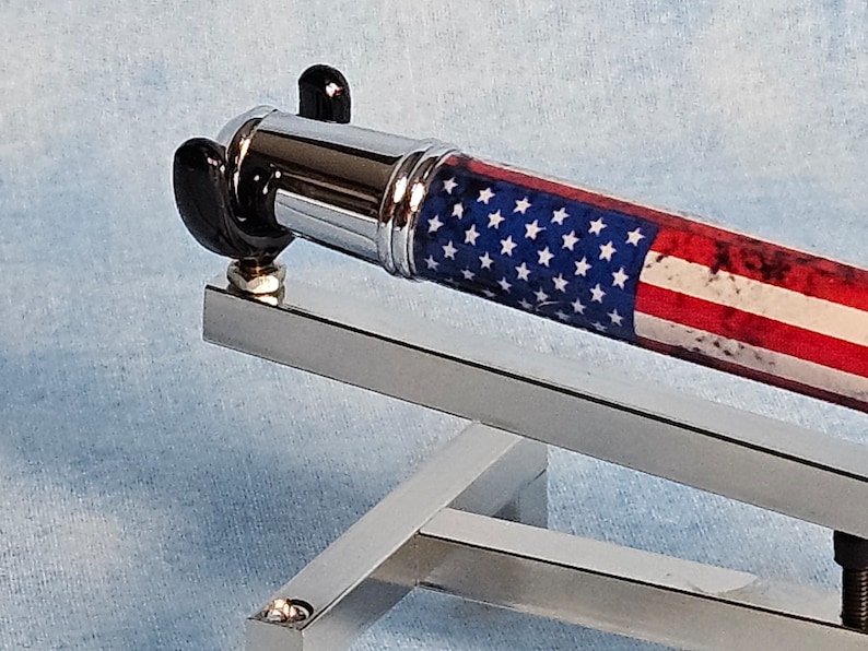 Antiqued American Flag Pen, Chrome Pen Kit for Writers, Patriotic Gift ...