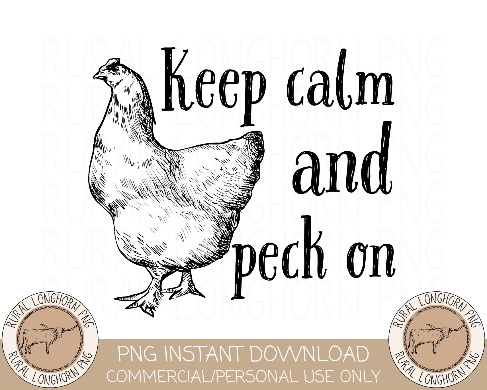 Keep Calm and Peck on PNG, Funny Chicken PNG, Funny Farming Tshirt ...