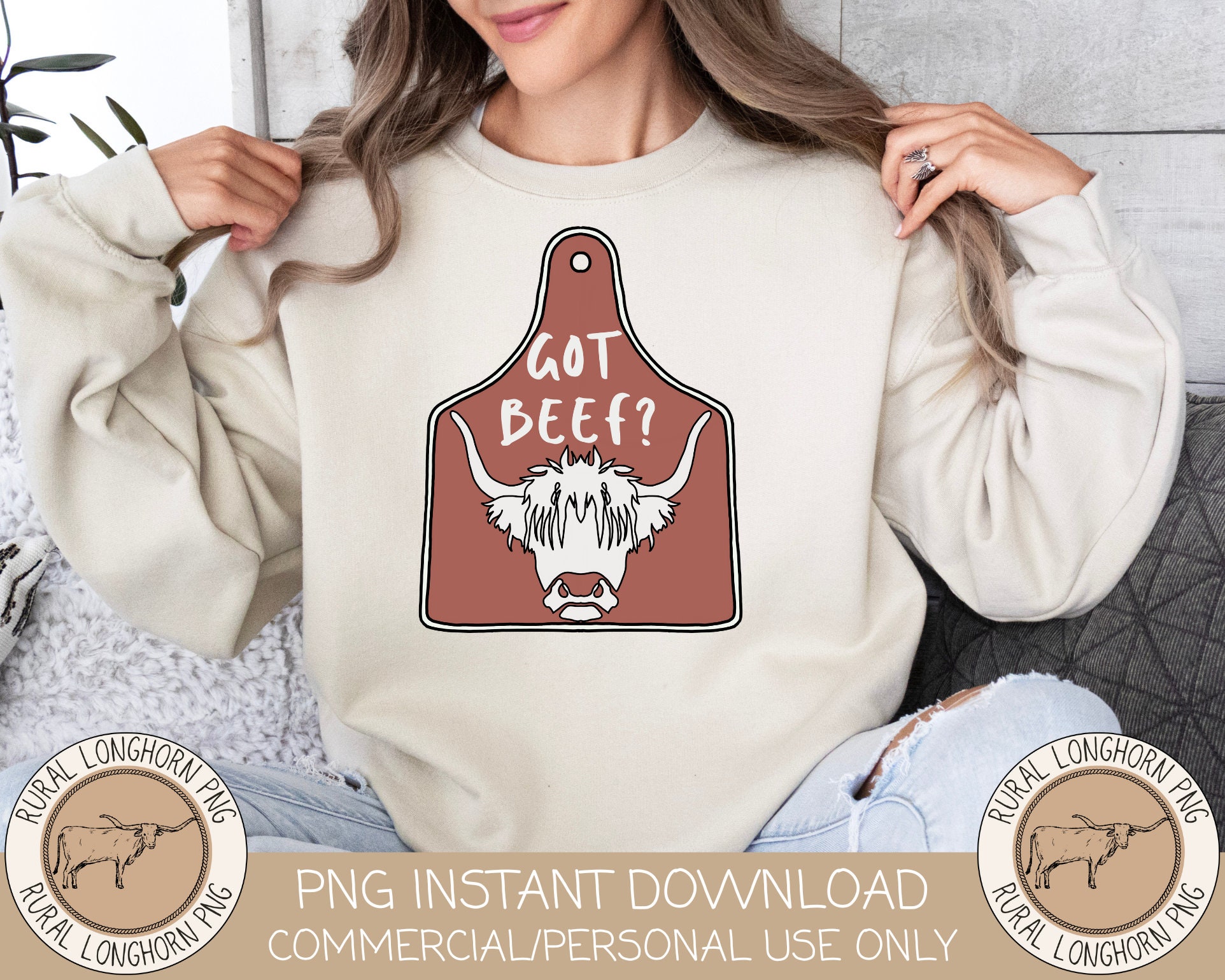 Got Beef? Cattle Tag PNG | Cattle Tag Sublimation Design | Cow Tag Png ...