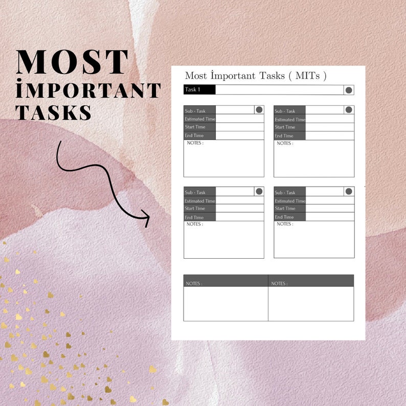 Most Important Tasks MIT Digital Product Printable Follow the Tasks PDF ...