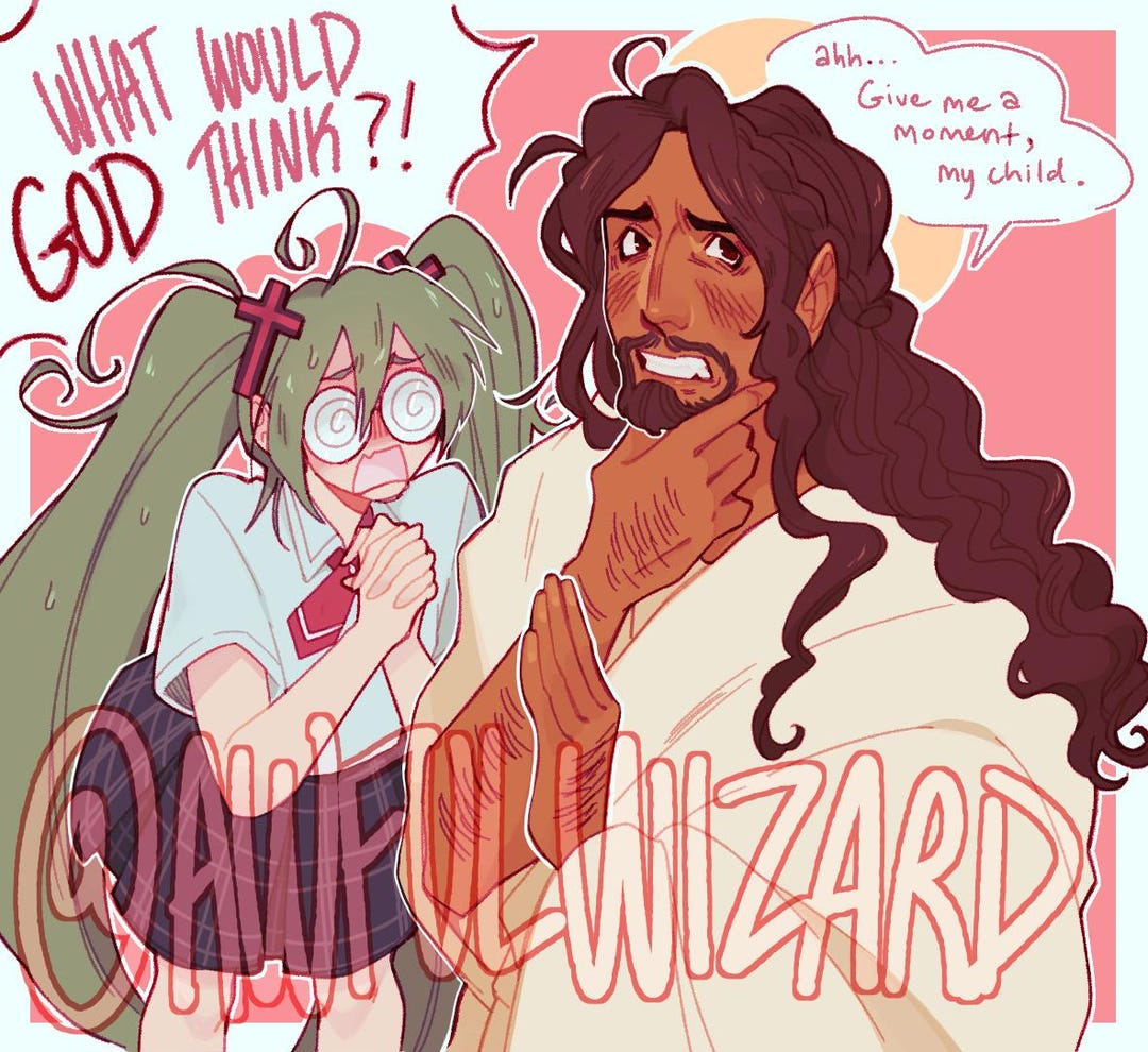 Do Fujoshi Go to Heaven? (jesus Christ & Hatsune Miku) - Etsy