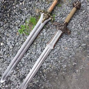 Custom Handmade Albion Conan the Barbarian Father Sword, Hand Forged ...