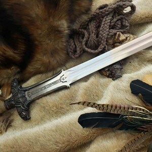 Custom Handmade Albion Conan the Barbarian Father Sword, Hand Forged ...
