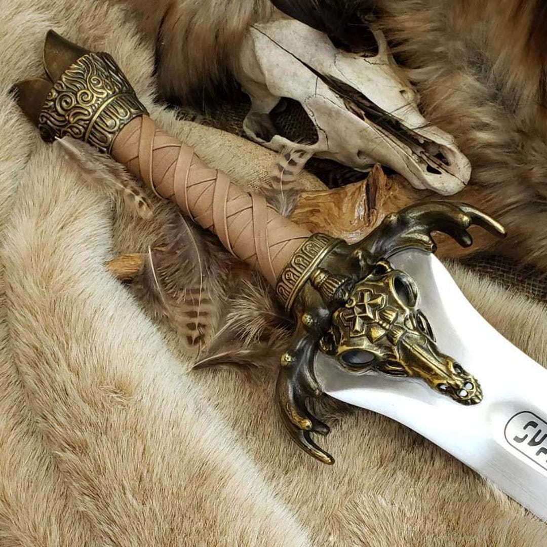 Custom Handmade Albion Conan the Barbarian Father Sword, Hand Forged ...