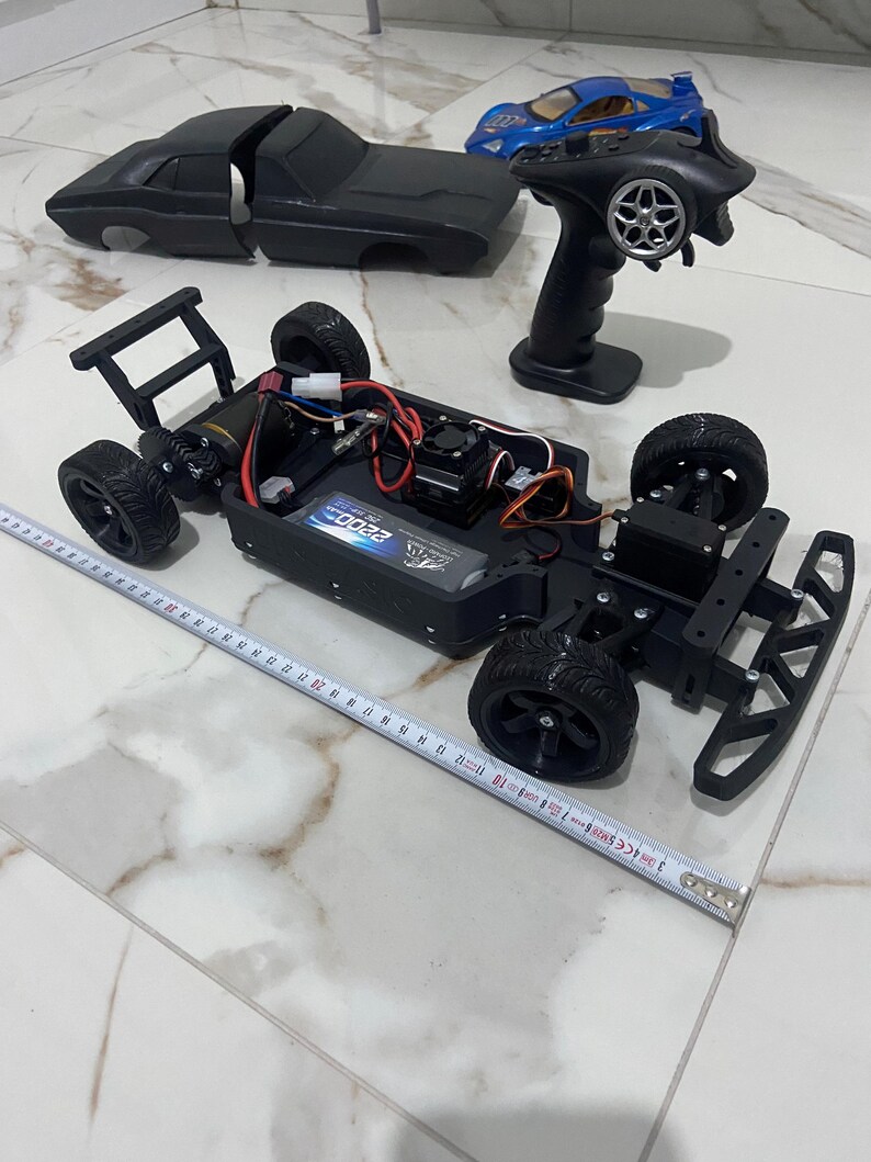 Custom 3d-printed RC Car - 1:10 Scale - High-performance Design - Etsy