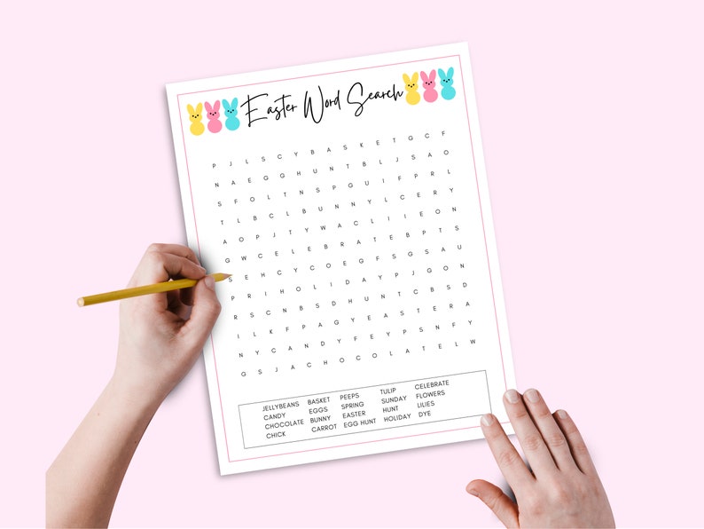 Easter Word Search Printable Game | Easter Activity for Kids and Adults ...