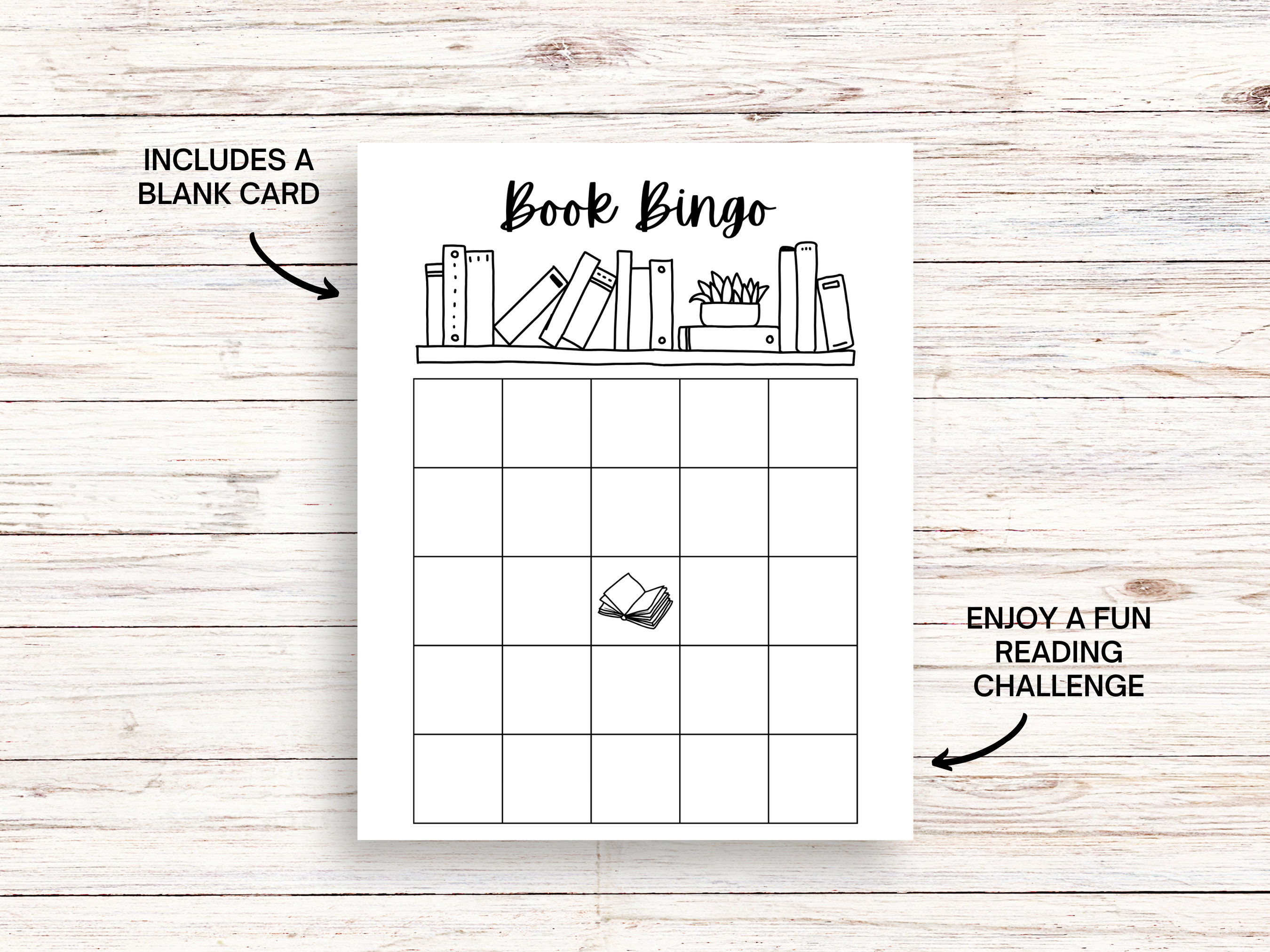 Book Bingo Printable Tracker | Reading Challenge Journal Page | A4 A5 ...