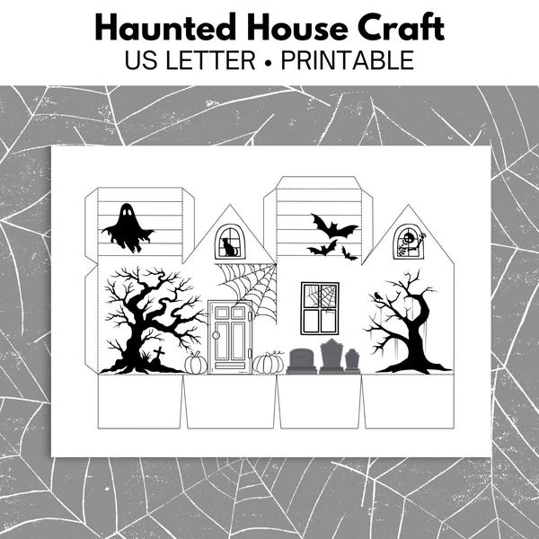 Paper House Template - Etsy