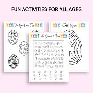 Easter Games Printable Bundle | Easter Party Activities for Kids and ...