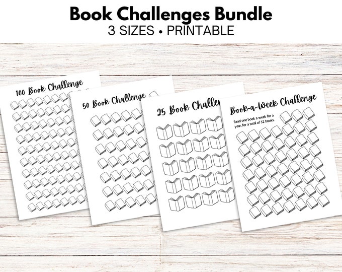 Ultimate Reading Tracker Bundle, Printable, Bookshelf, Reading Journal ...