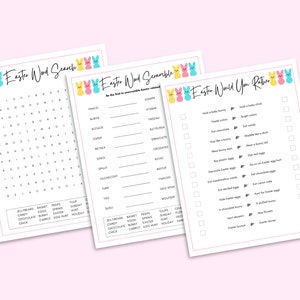 Easter Games Printable Bundle | Easter Party Activities for Kids and ...