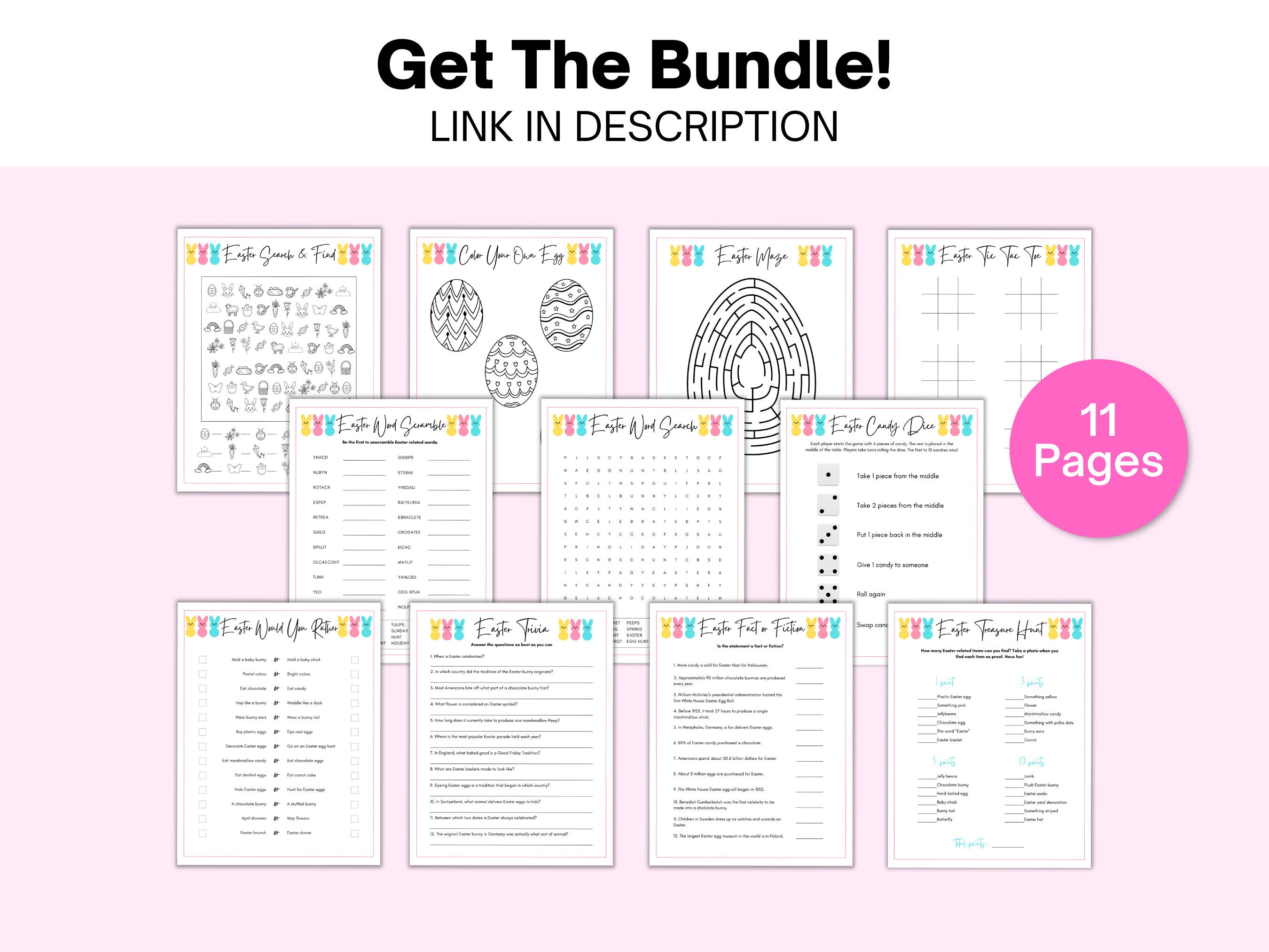 Easter Word Scramble Printable Game | Easter Activity for Kids and ...