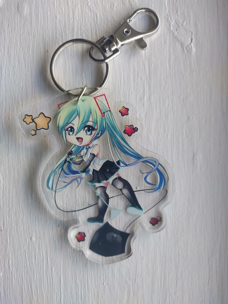 Hatsune Miku Keychain - Etsy
