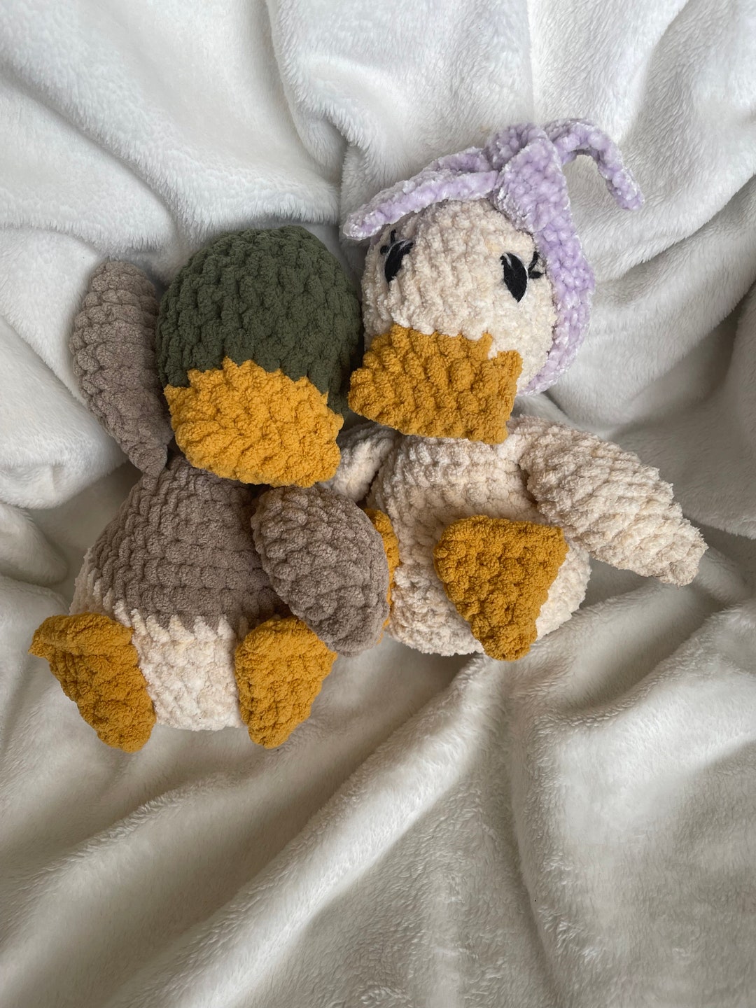 Made to Order Duck Lovey | Duck Stuffie | Nursery Decor | Baby Shower ...