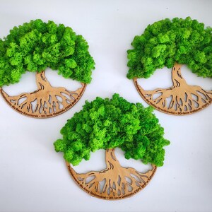 Woodland Moss Tree Bonsai Decor Unique Mossy Centerpiece for Home ...