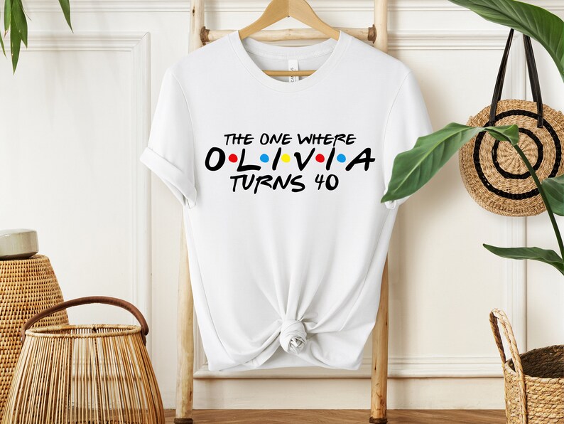 The One Where I Turn Forty Shirt, 40th Bday Shirt, Birthday Squad Shirt ...