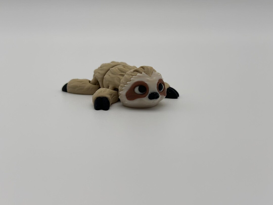 Mini Flexi Sloth, Fidget, Collectible Figure, Keychain - Etsy