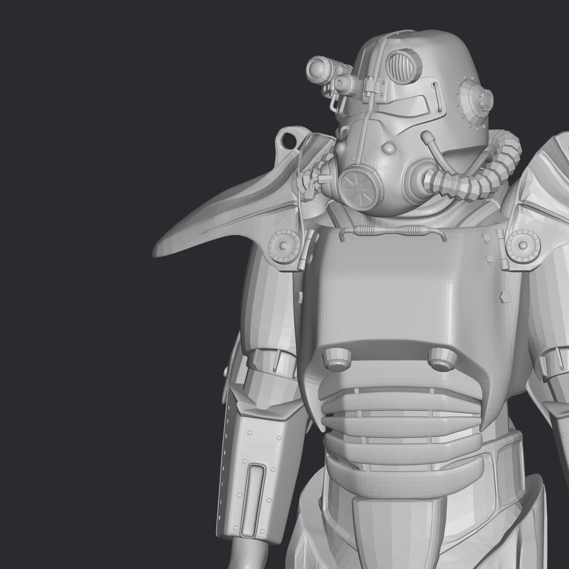 Fallout T45d Power Armor Stl File 3d Printing, 3d Figure Stl, 3d Stl ...