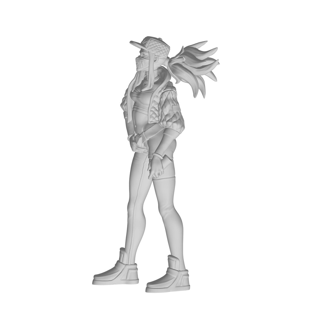 Akali From League of Legends Stl File 3d Printing / Gift / 3D Model ...