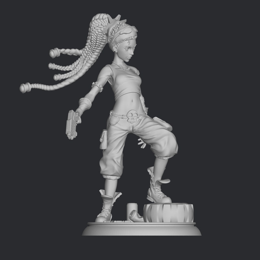 Punk Girl Street Gangsta Statue Stl File 3d Printing, 3d Print File ...