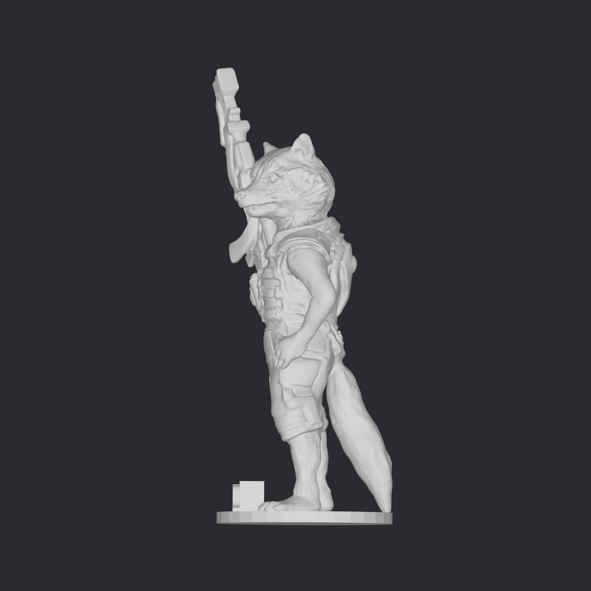 Rocket Raccoon Stl File 3d Printing, 3d Figure Stl, 3d Stl, Super Hero ...