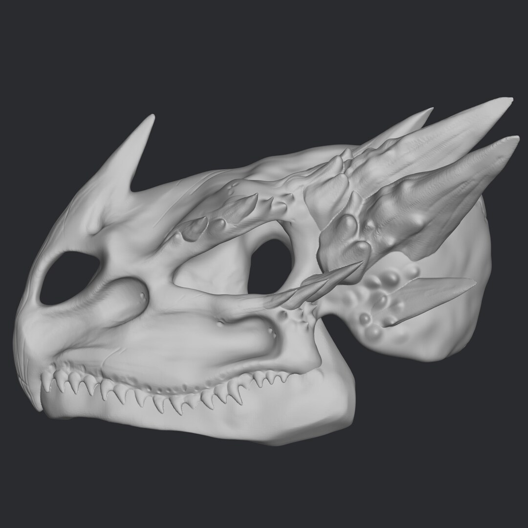 Dragon Skull Stl File 3d Printing, 3d Print File, Miniature, Superhero ...