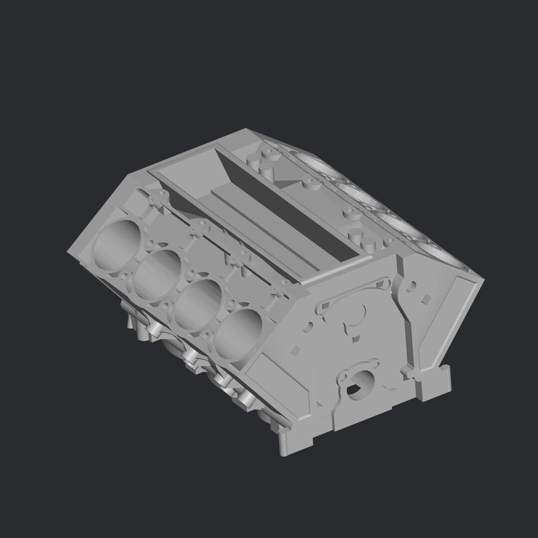 V8 Engine Block Card Holder Stl File 3d Printing, 3d Print File ...