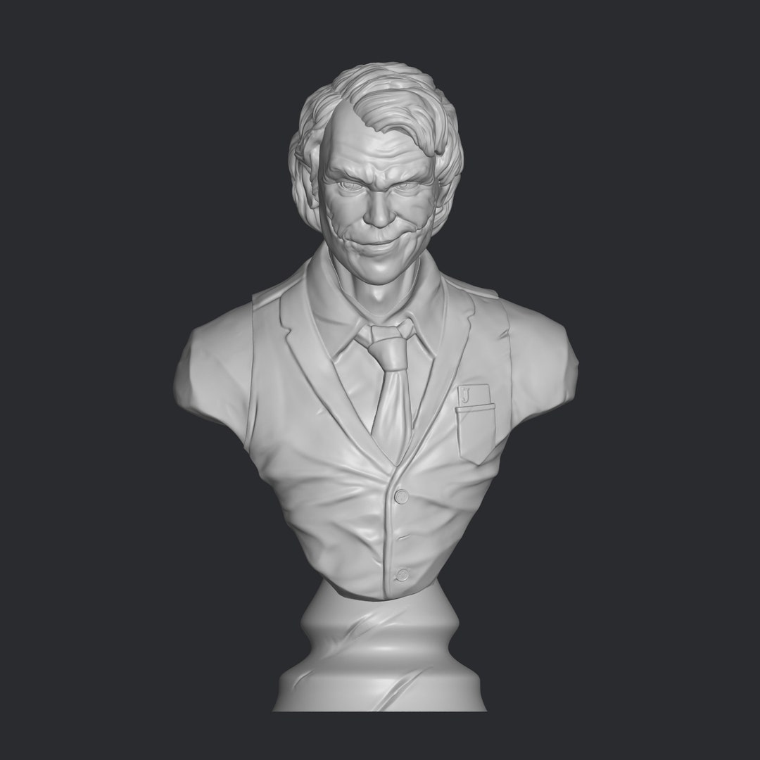 Joker Bust Stl File 3d Printing, 3d Print File, Miniature, Superhero ...