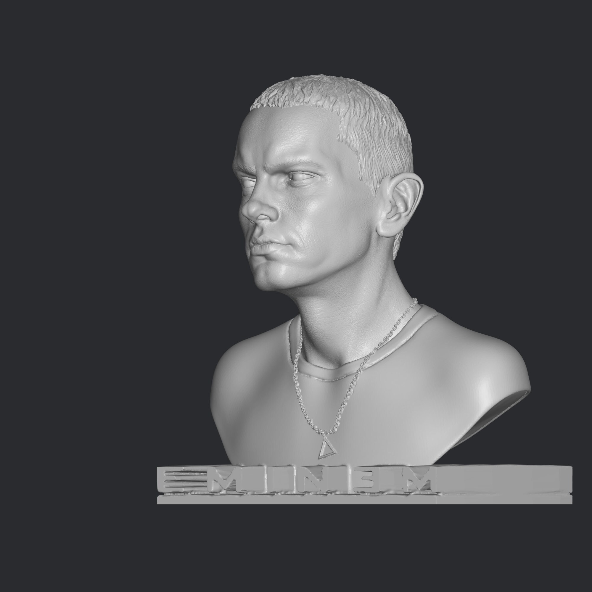 Eminem Bust Stl File 3d Printing, 3d Print File, Miniature, Superhero ...