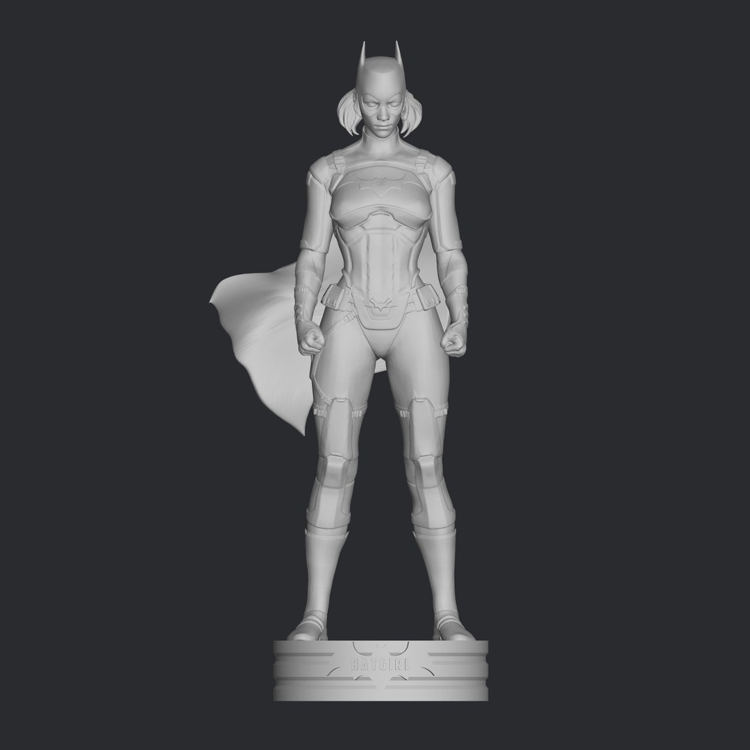 Batwoman Batgirl Stl File 3d Printing, 3d Print File, Miniature ...