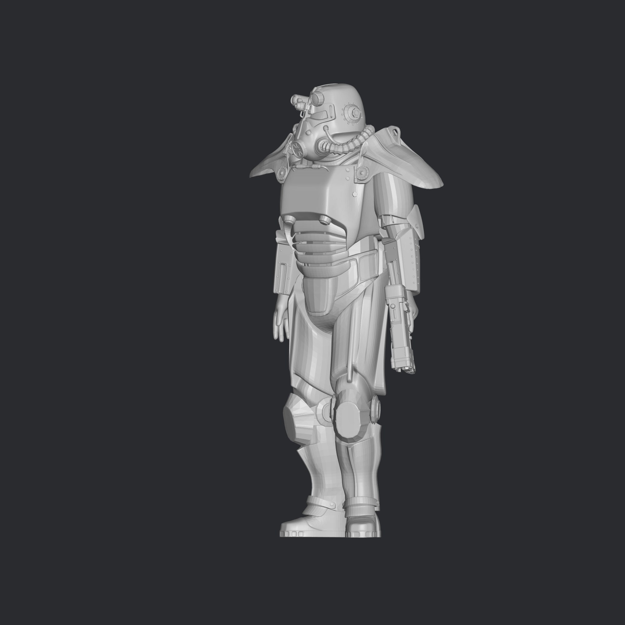 Fallout T45d Power Armor Stl File 3d Printing, 3d Figure Stl, 3d Stl ...