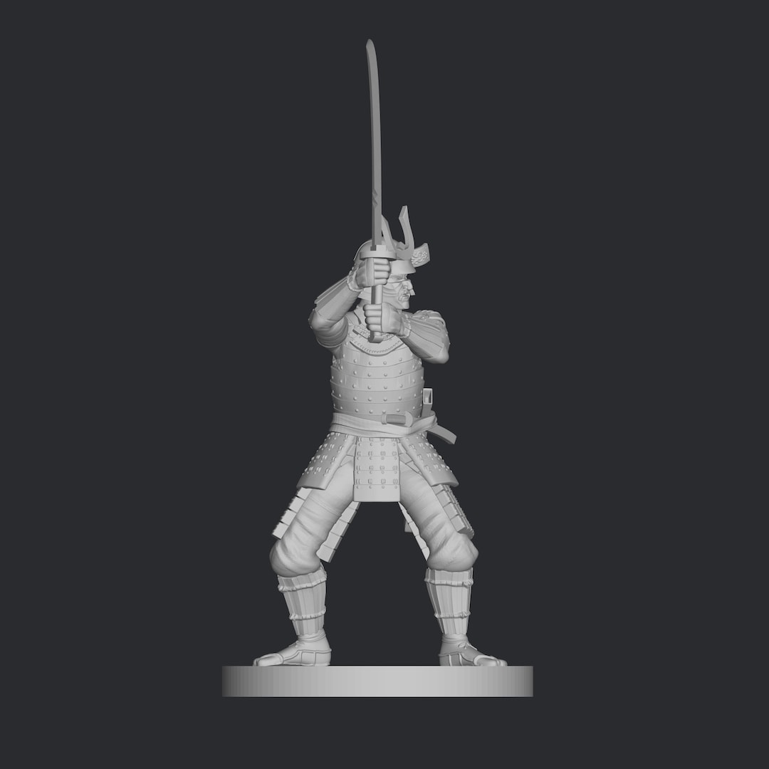 Samurai Stl File 3d Printing, 3d Figure Stl, 3d Stl, Superhero Figure ...