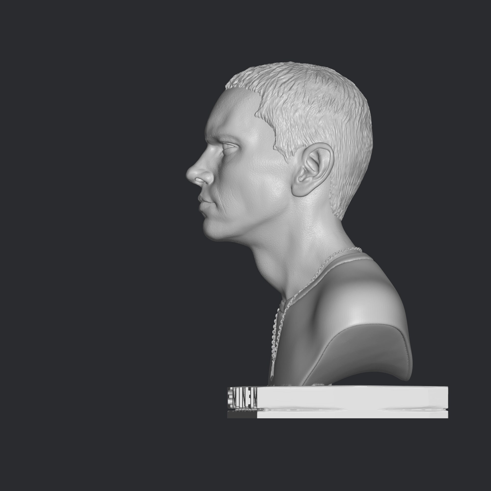 Eminem Bust Stl File 3d Printing, 3d Print File, Miniature, Superhero ...