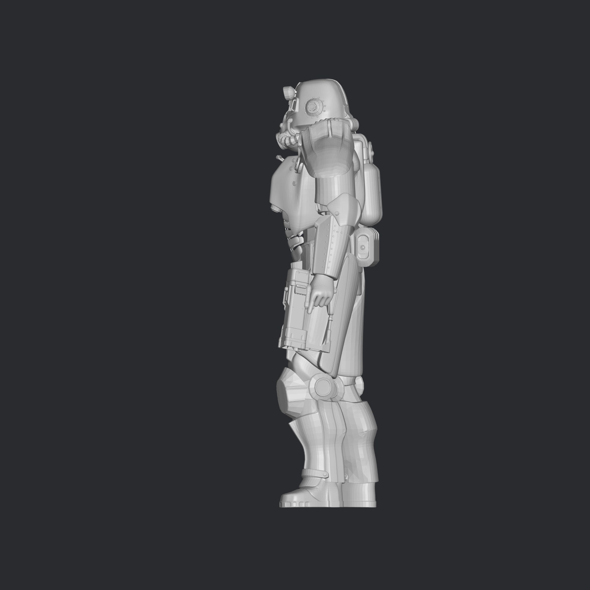 Fallout T45d Power Armor Stl File 3d Printing, 3d Figure Stl, 3d Stl ...