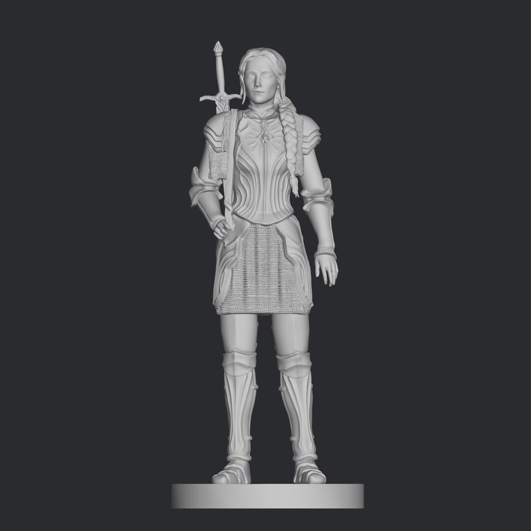 Galadriel Statue From LOTR Stl File 3d Printing, 3d Figure Stl, 3d Stl ...