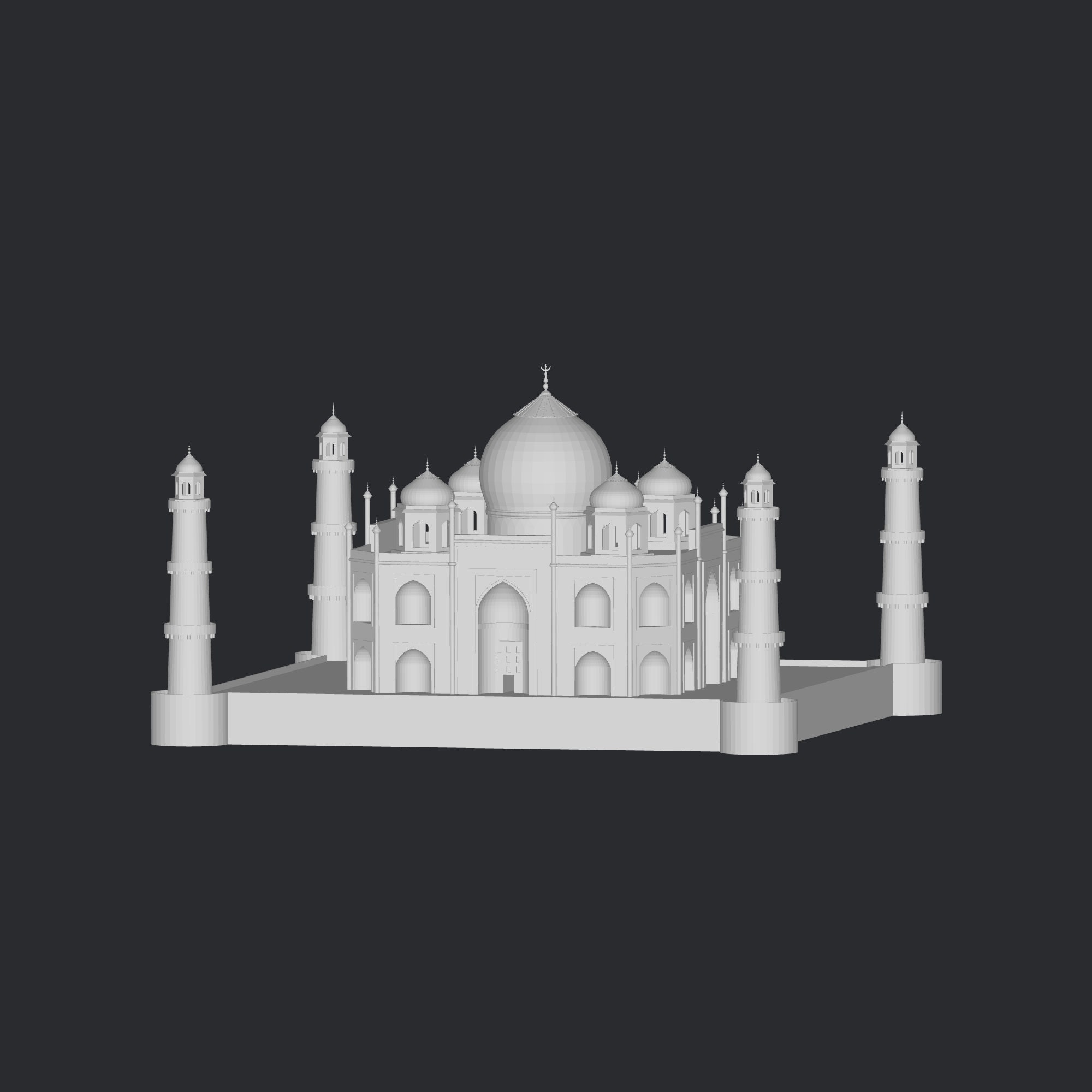 Taj Mahal Stl File 3d Printing, 3d Figure Stl, 3d Stl, Super Hero Figure, Game, Cartoon Comic ...