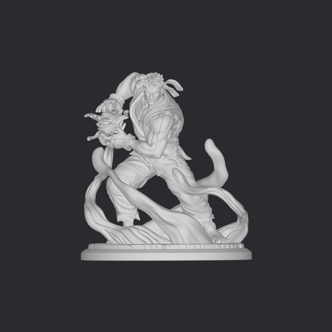 Ryu Statue From Street Fighter Stl File 3d Printing / Gift / 3D Model ...