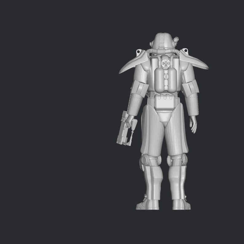 Fallout T45d Power Armor Stl File 3d Printing, 3d Figure Stl, 3d Stl ...