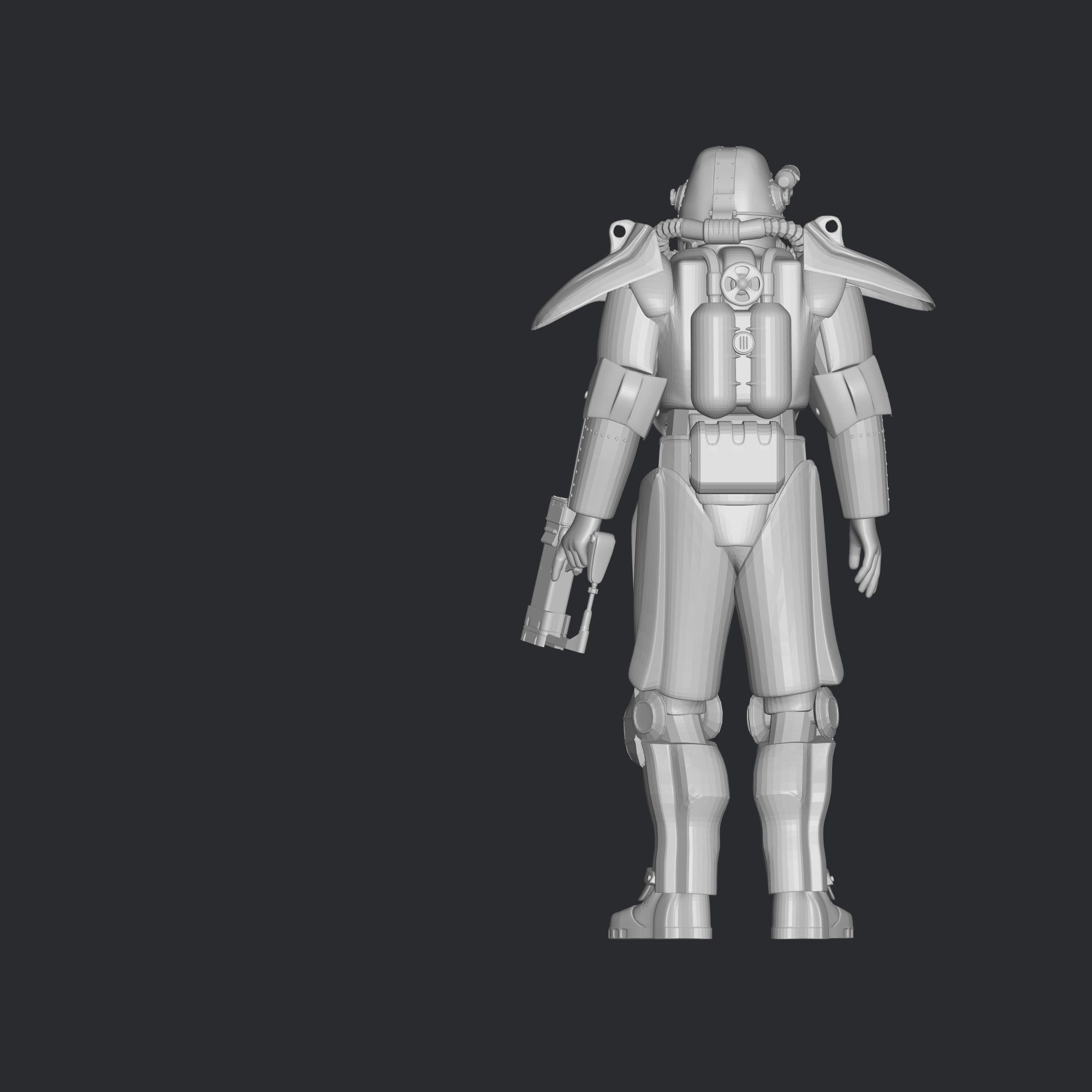 Fallout T45d Power Armor Stl File 3d Printing, 3d Figure Stl, 3d Stl ...
