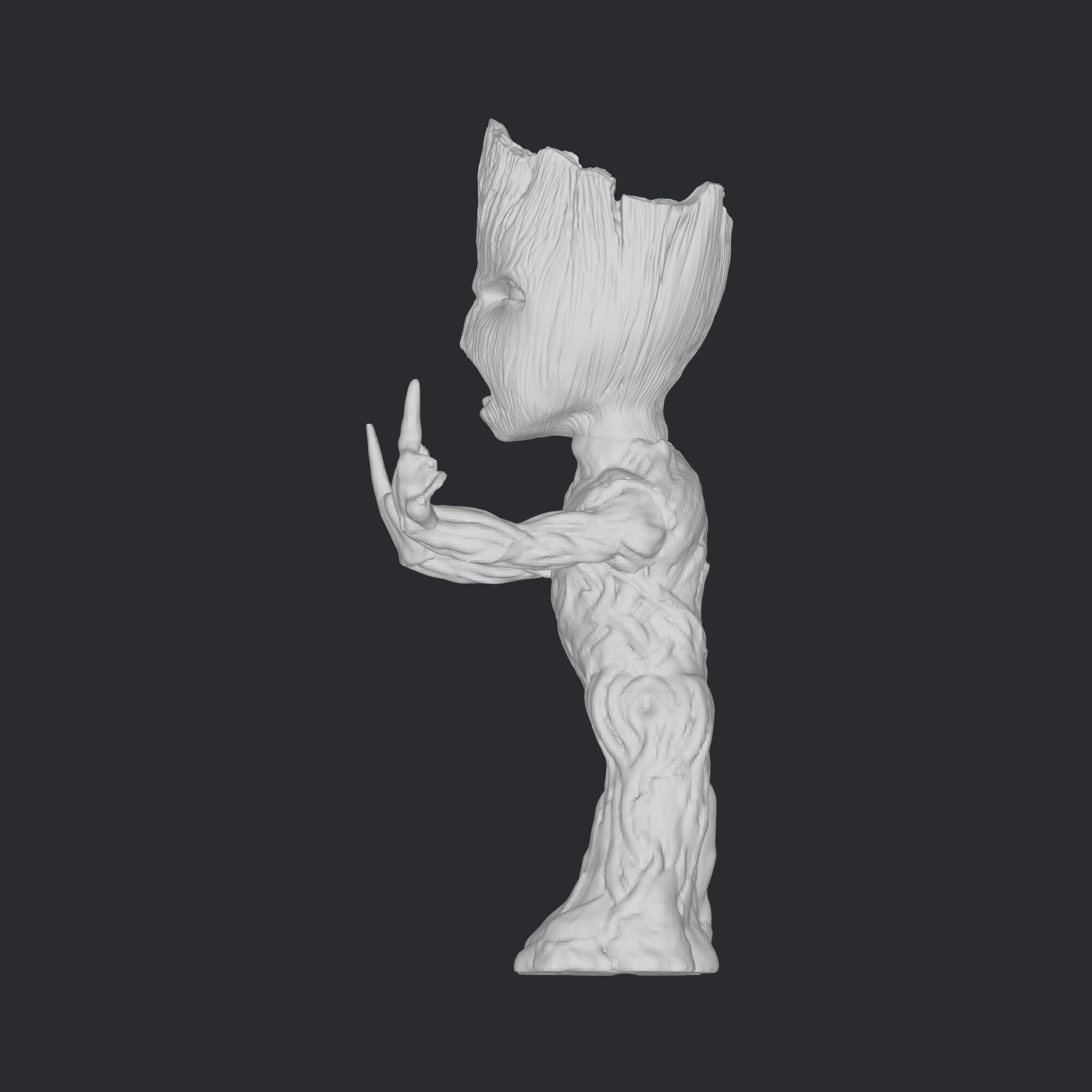 Angry Groot Stl File 3d Printing, 3d Figure Stl, 3d Stl, Super Hero ...