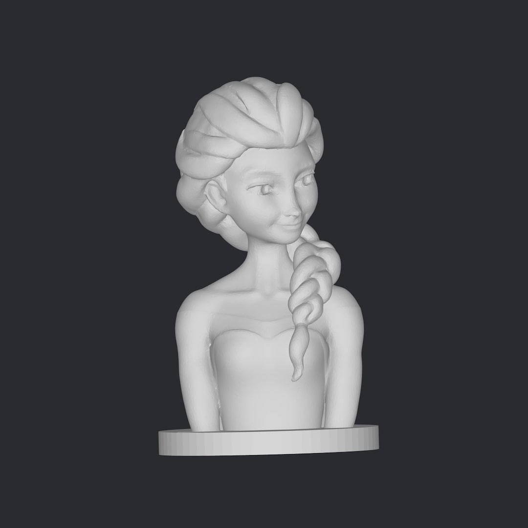 Elsa From Frozen Stl File 3d Printing, 3d Figure Stl, 3d Stl, Super ...