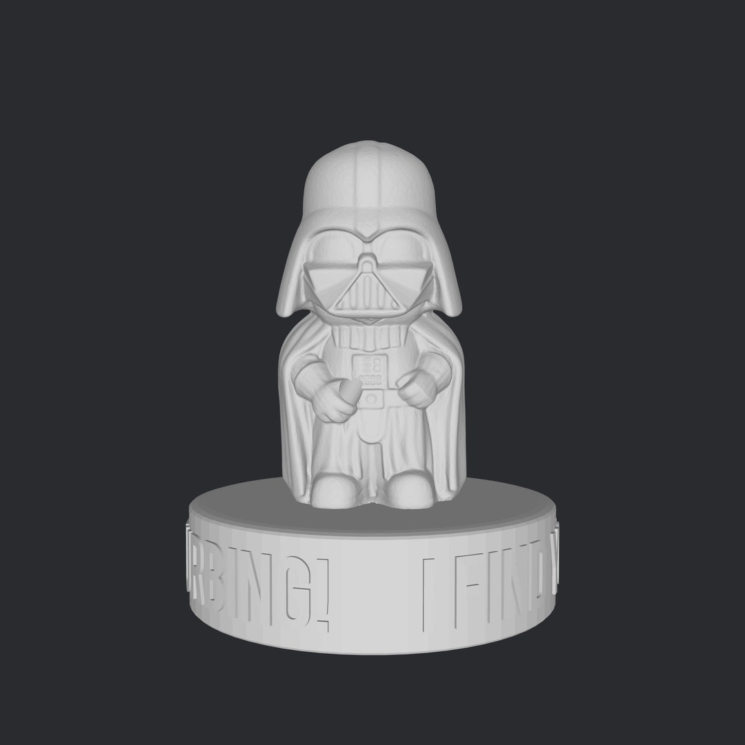 Darth Vader Minion Bust Stl File 3d Printing, 3d Figure Stl, 3d Stl ...